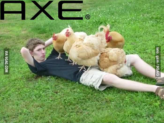 The axe effect - 9GAG