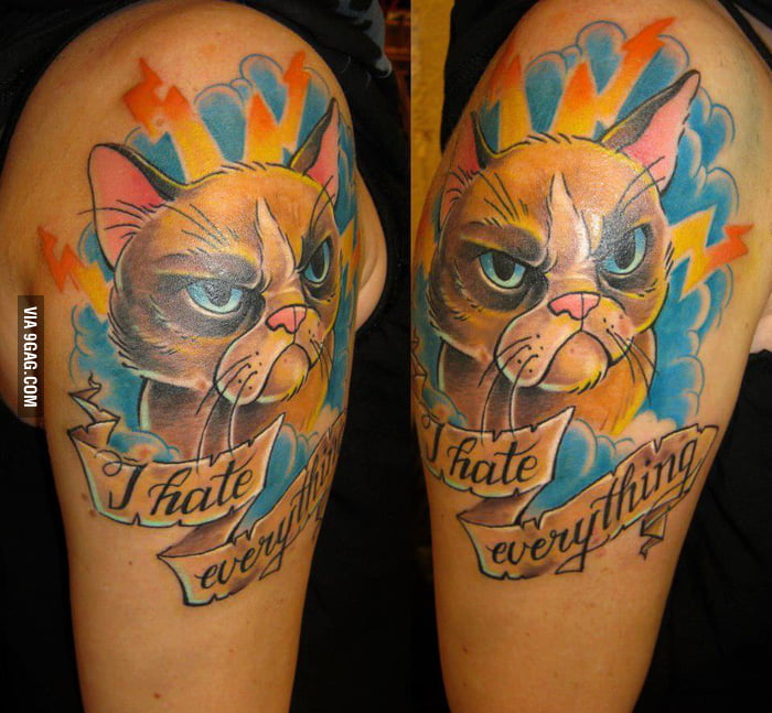 Grumpy Cat Tattoo - 9GAG