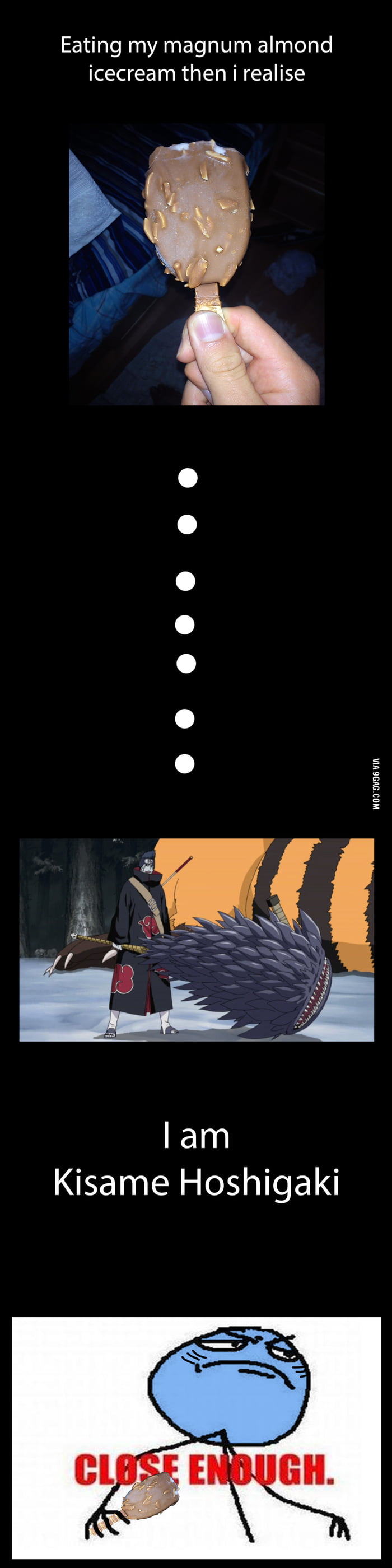 Just eating a magnum almond - 9GAG