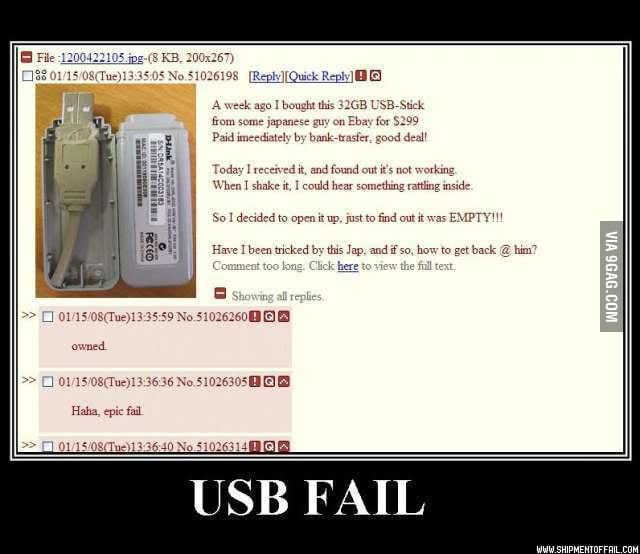 USB FAIL - 9GAG