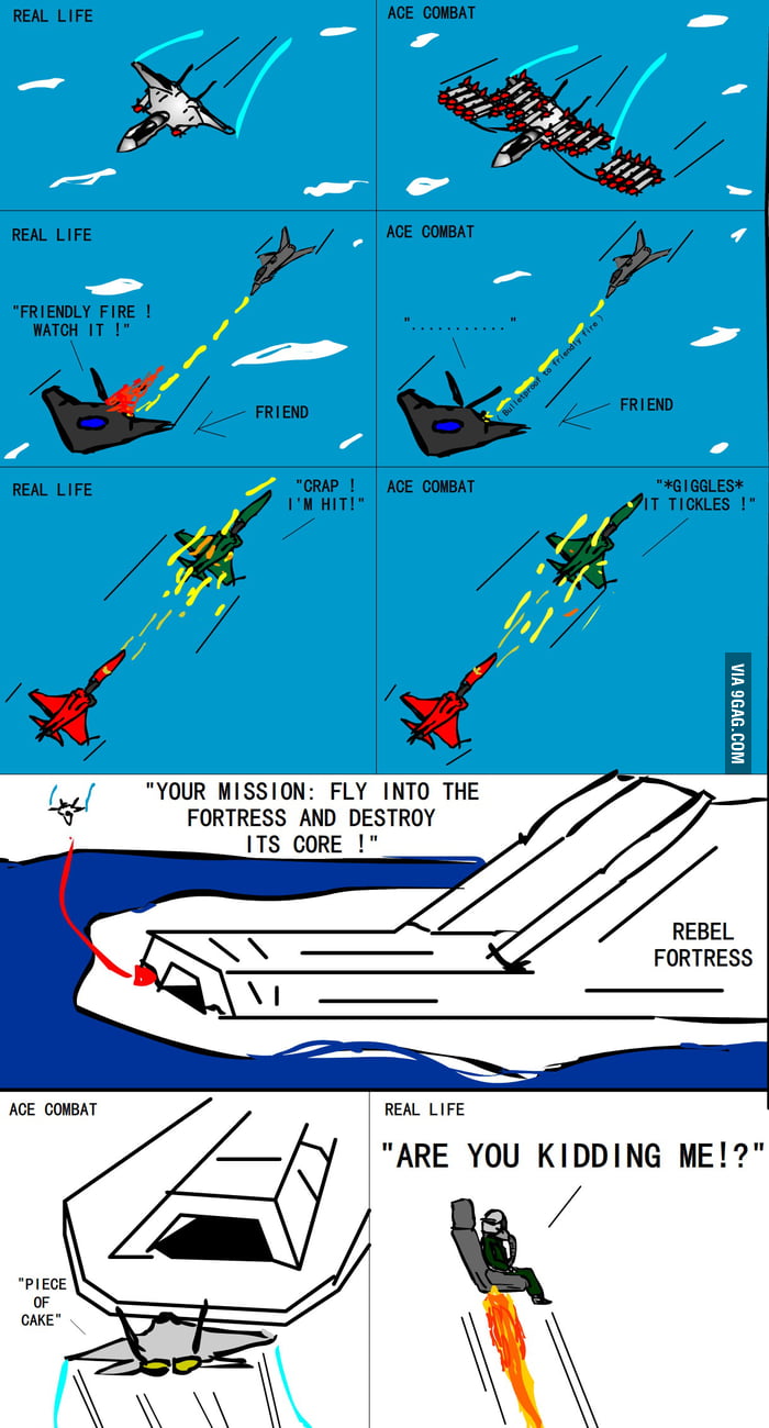 Ace Combat universe and REAL LIFE: Rough Comparisons - 9GAG