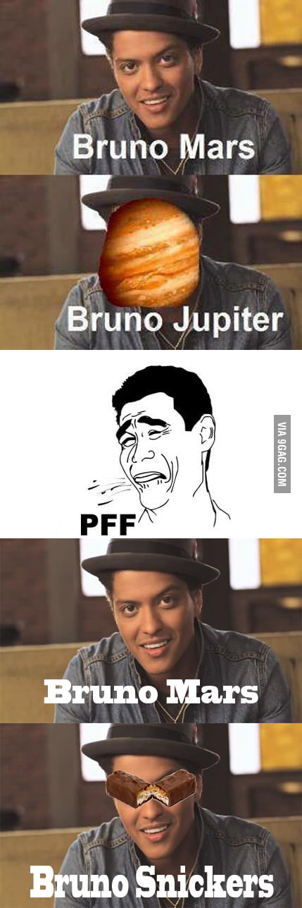Bruno Mars - Bruno Snickers - 9GAG