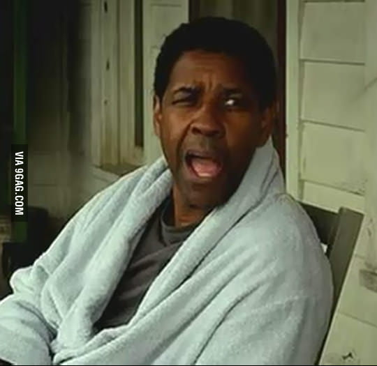 A new meme of Denzel Washington - 9GAG