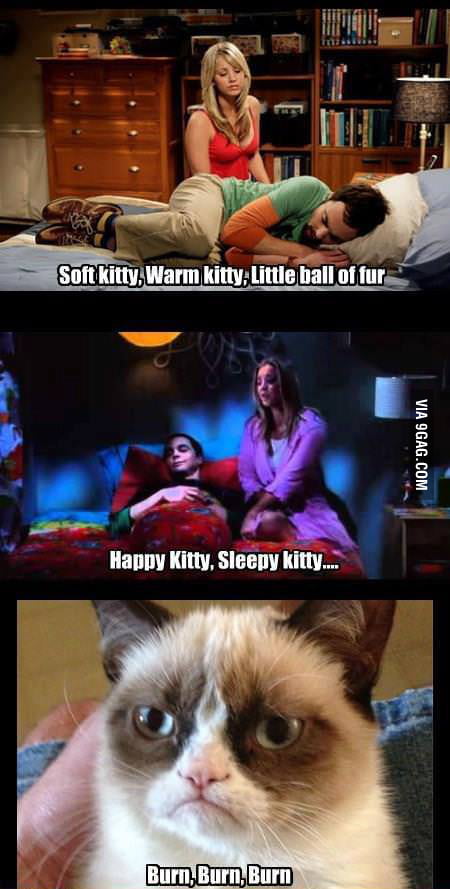 Warm Kitty... BURN BURN BURN! - 9GAG