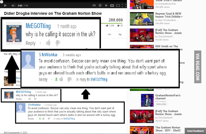 The difference between football and handegg. - 9GAG