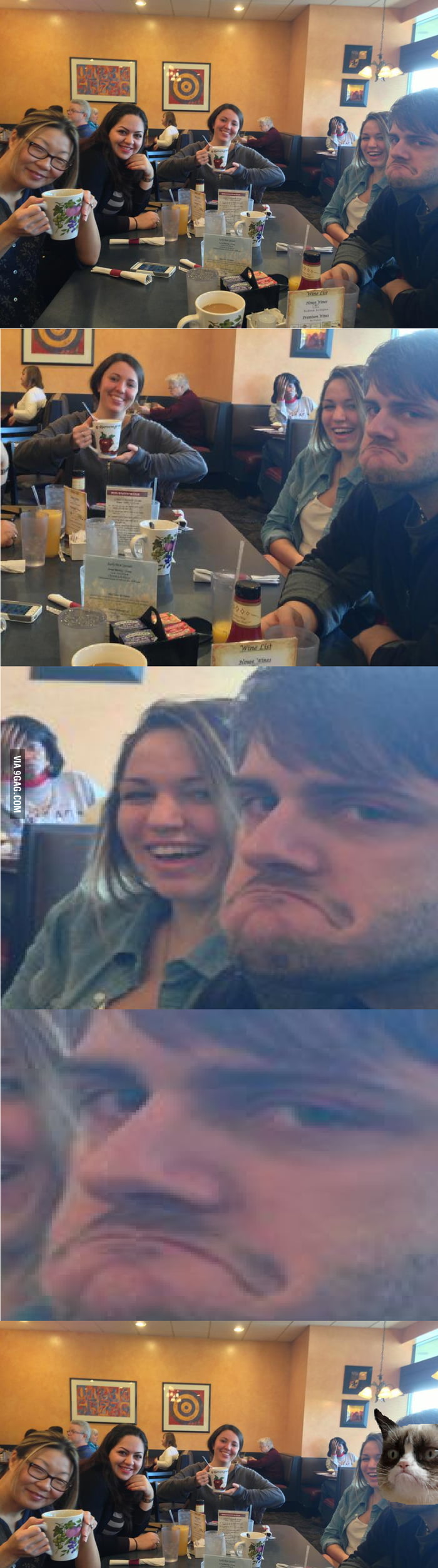 My boyfriend looks like grumpy cat - 9GAG