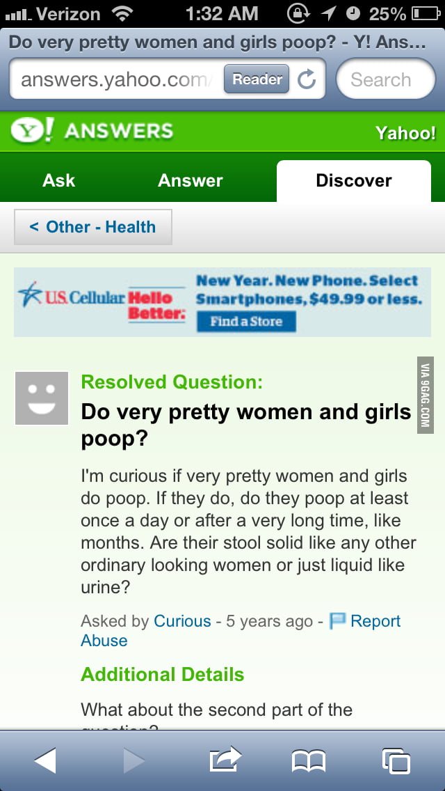 Do very pretty girls poop? LOL - 9GAG