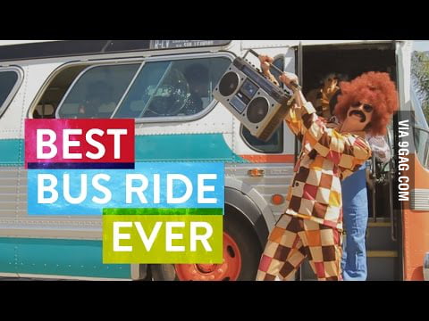 Bus stop disco surprise video - 9GAG