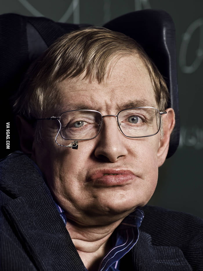 A day after Nicolas Cage's birthday, it's Stephen Hawking's! - 9GAG