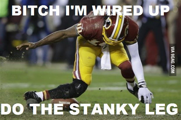 RG3 doin' the stanky leg - 9GAG
