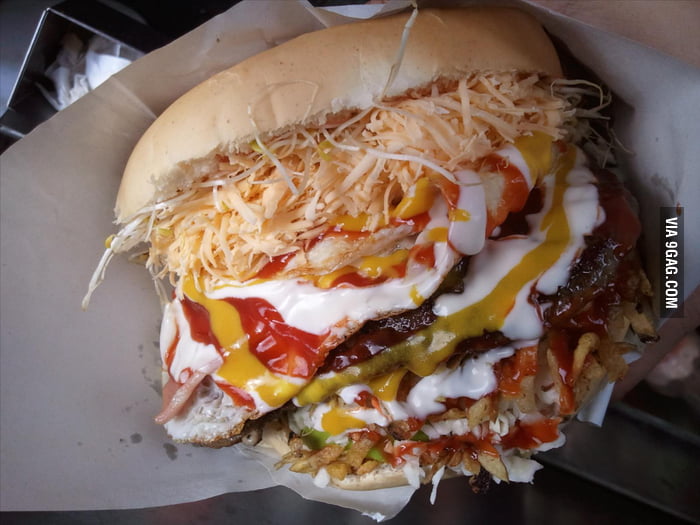 Just a 'Special Burger' in Venezuela. - 9GAG