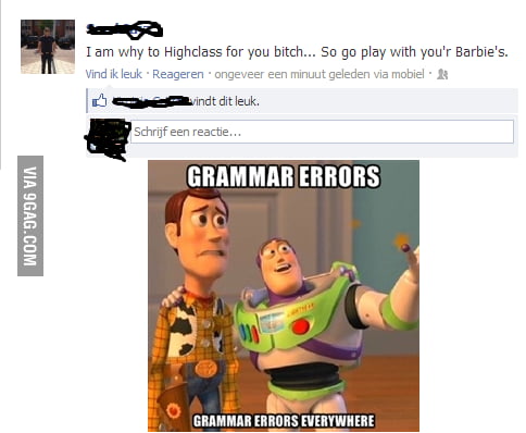 Grammar errors.. everywhere - 9GAG