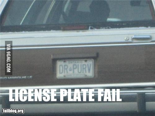 License Plate FAIL - 9GAG