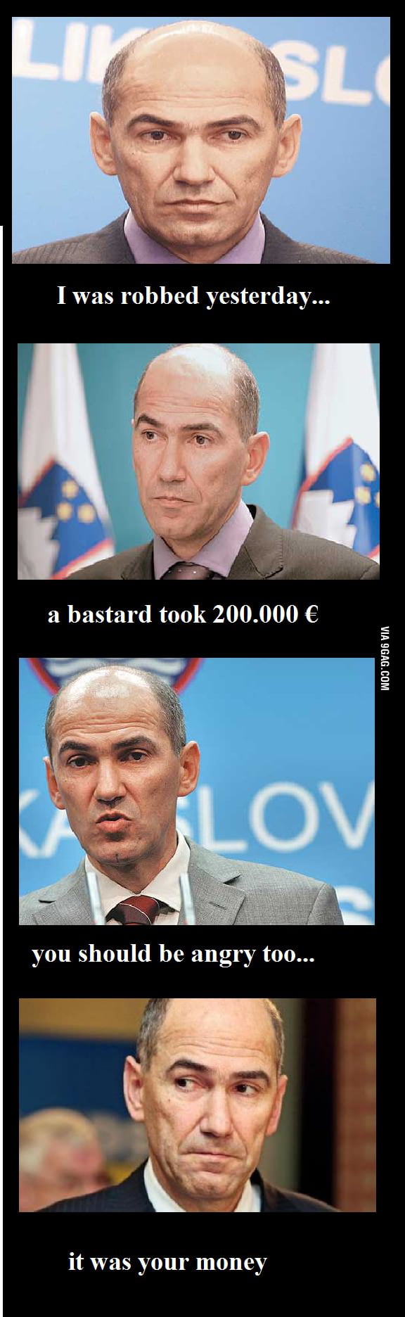 Curse you robber! - 9GAG