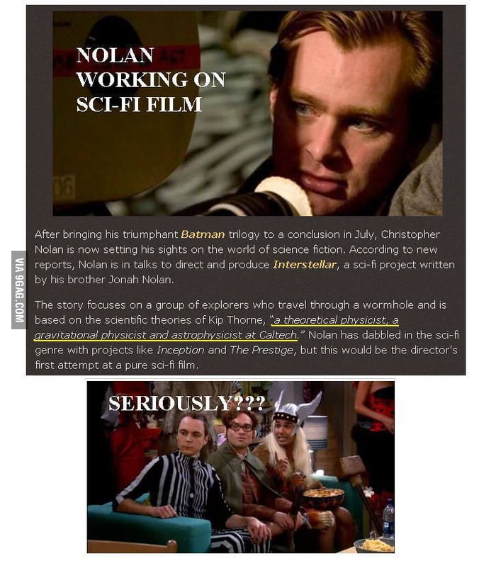 Christopher Nolan's New Project - 9GAG