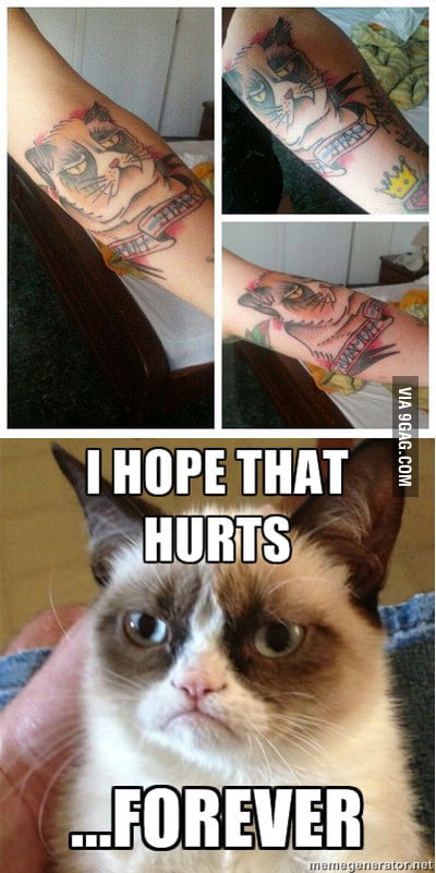 Grumpy Cat on tattoos - 9GAG