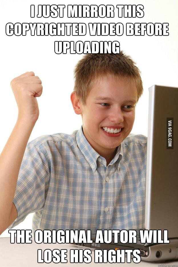 Every time I see a mirrored video on youtube - 9GAG