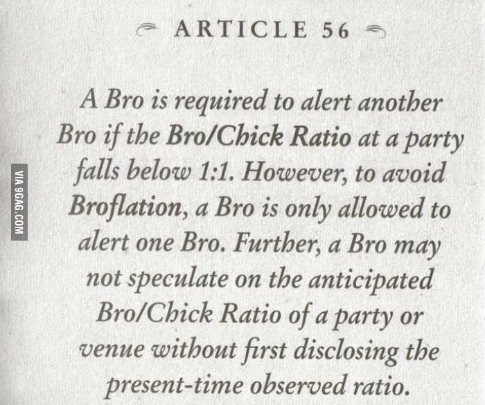 The Bro Code - 9GAG
