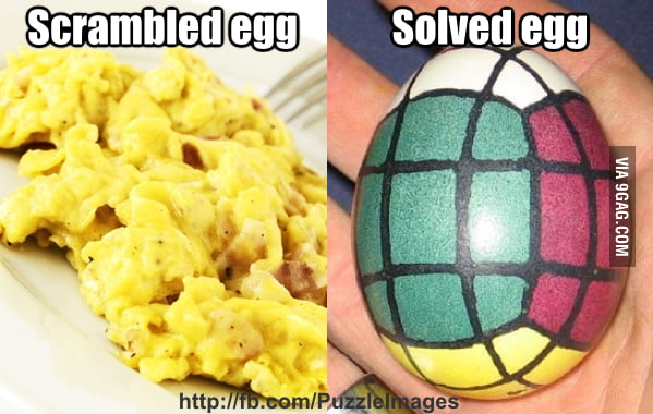 Scrambled egg... Solved egg! - 9GAG