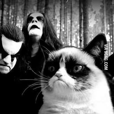 Black Metal Ist Grumpy! - 9GAG