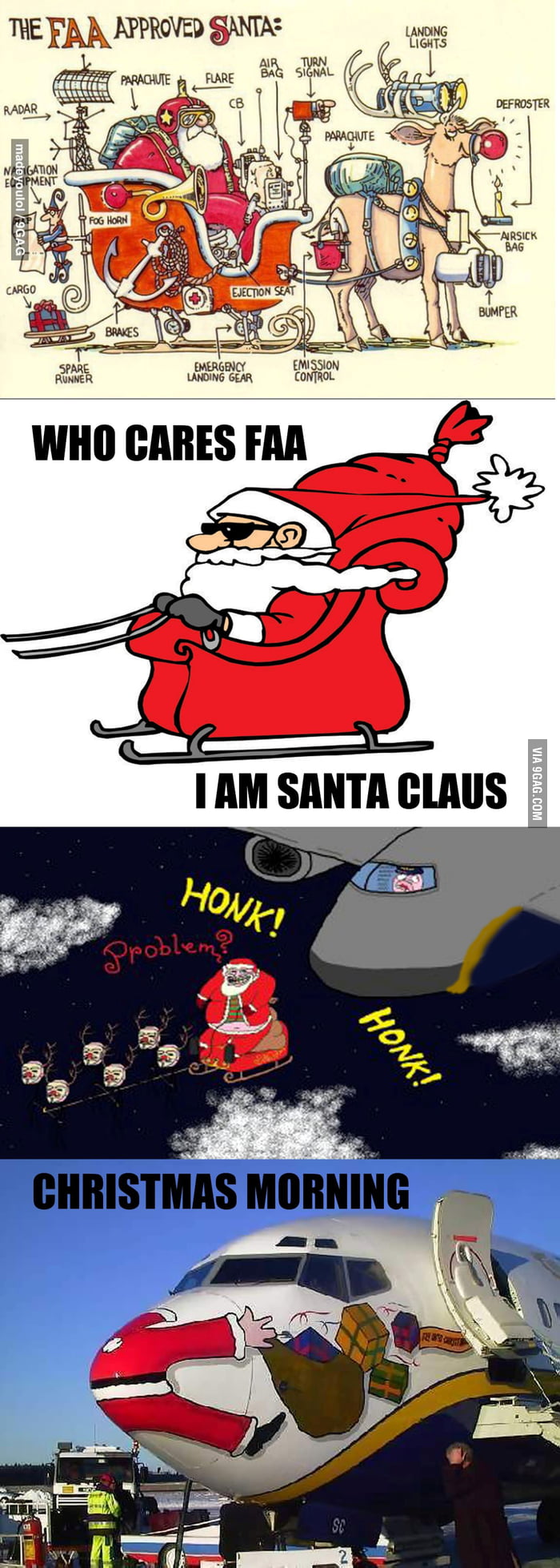 Santa vs. FAA - 9GAG