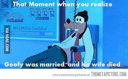 Poor goofy - 9GAG