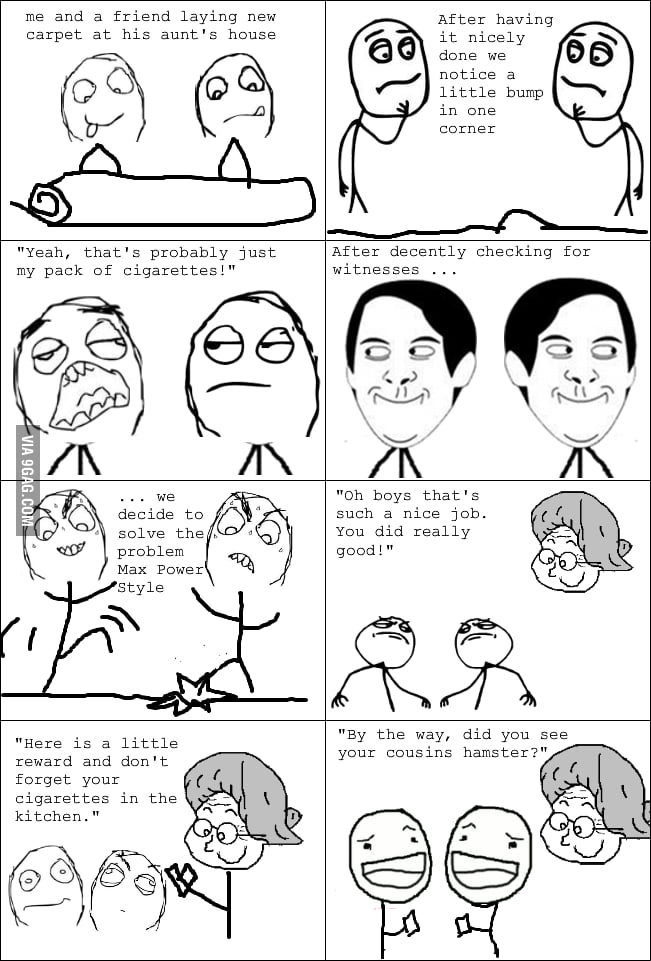 Swept under the carpet - literally - 9GAG