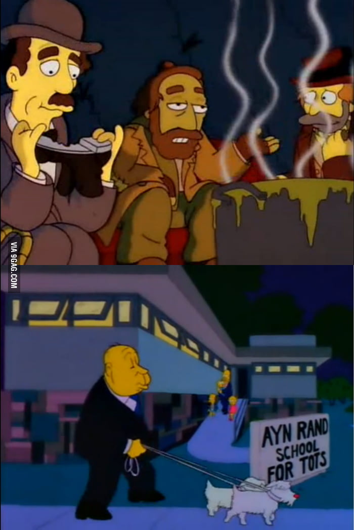 Charlie Chaplin & Alfred Hitchcock at The Simpsons - 9GAG