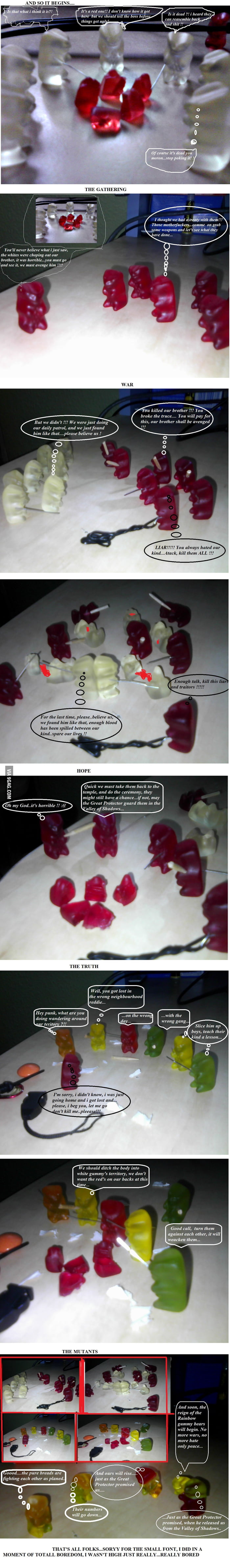 Gummy Bear Wars - 9GAG