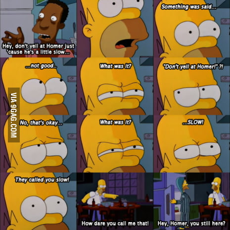 So far the best scene from simpsons - 9GAG