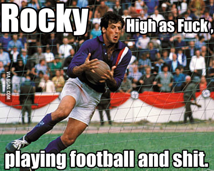 Rocky high as f**k... - 9GAG