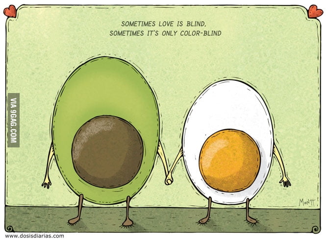 Color Blind Love - 9GAG