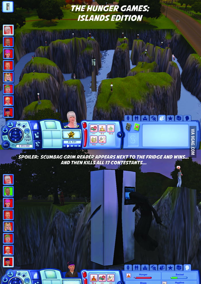 The Sims: Hunger games island edition - 9GAG
