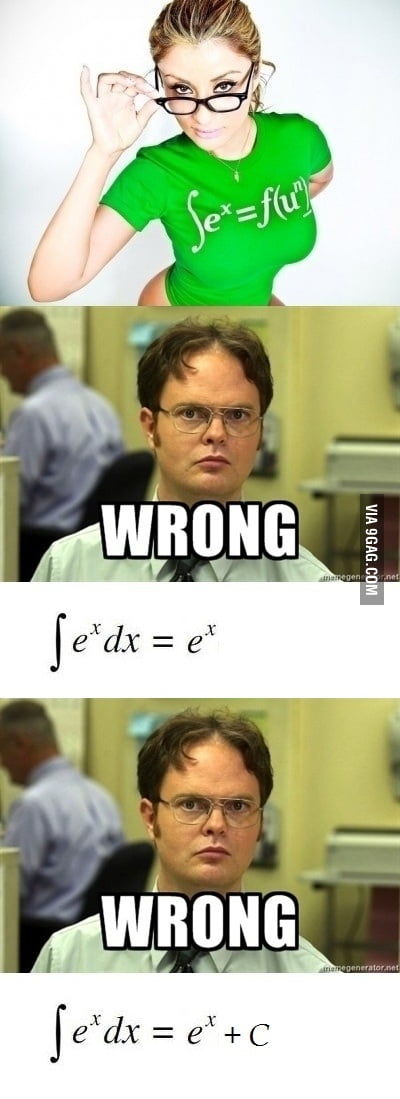 Int e^x dx - 9GAG