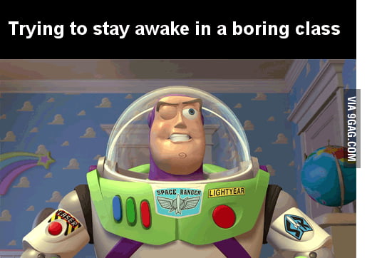 Try to stay awake in class - 9GAG