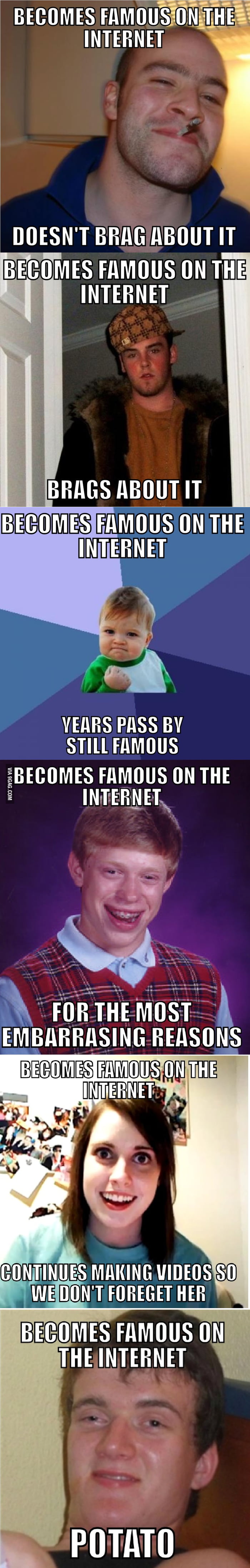 Memes and their fame. - 9GAG
