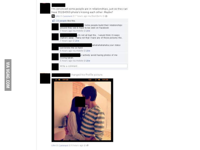 Ahh irony on Facebook again :) - 9GAG