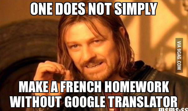 French Homework - 9GAG