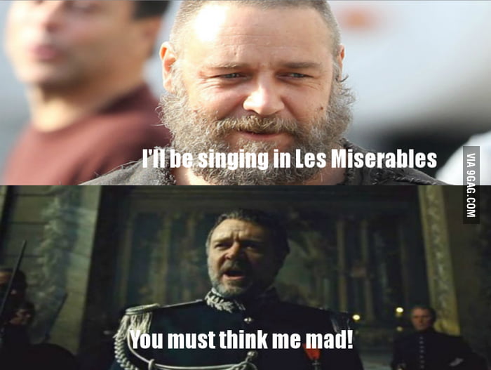 Russell Crowe singing - 9GAG