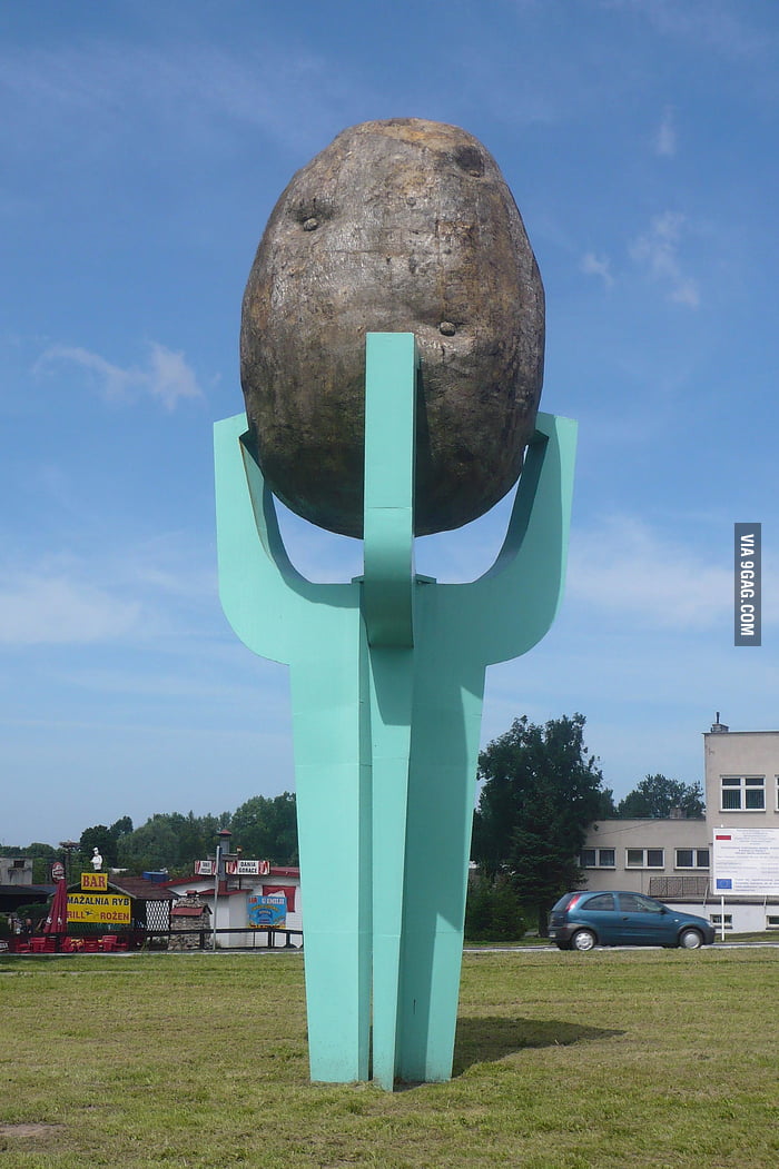 The largest Potato monument - Biesiekierz, Poland. - 9GAG