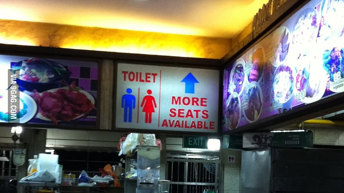 Fail Toilet Sign - 9GAG