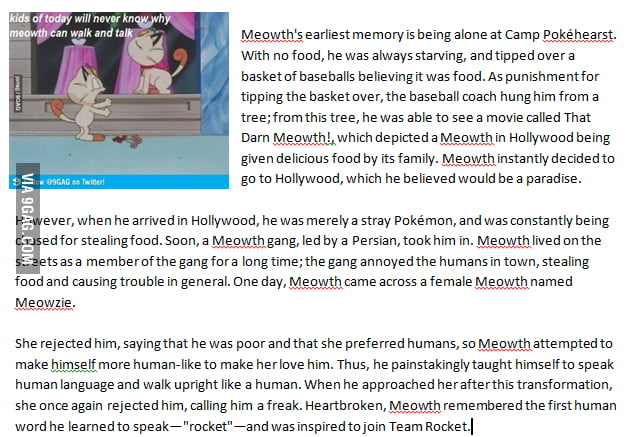 Why Meowth can talk and walk - 9GAG