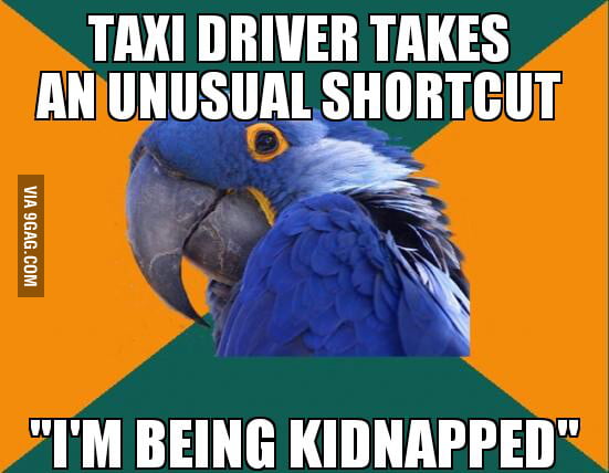 Everytime I'm going back home in a taxi - 9GAG