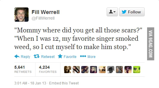 Fill Werrell on twitter - 9GAG