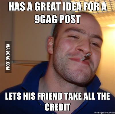 A friend did this with a 9GAG post I made a few days a go! - 9GAG