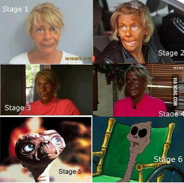 The stages of tan mom - 9GAG