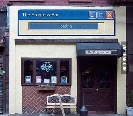 The progress bar - 9GAG