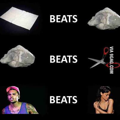 Paper beats rock, rock beats scissors and... - 9GAG