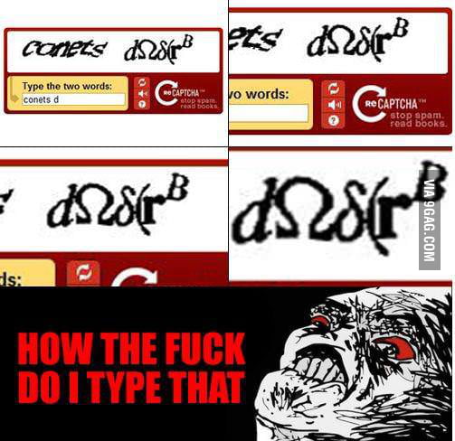 Stupid captcha.. - 9GAG