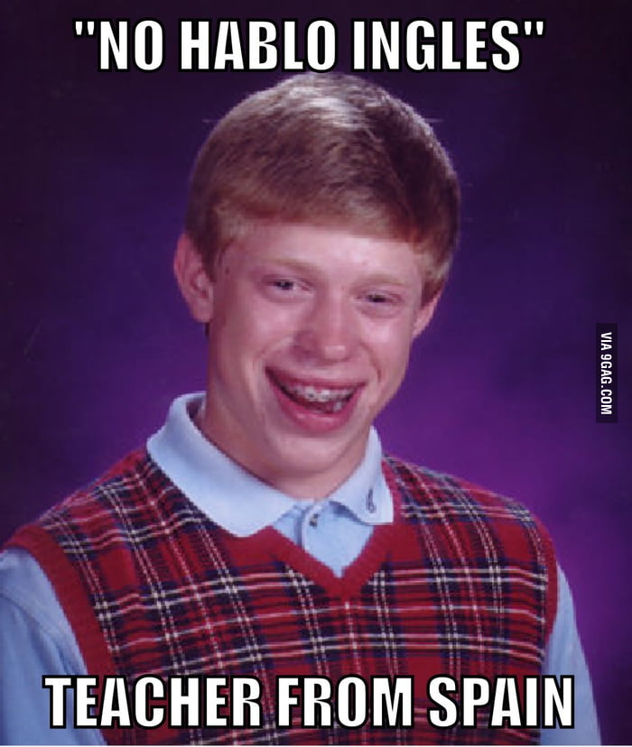 Uses No hablo Ingles as excuse... - 9GAG